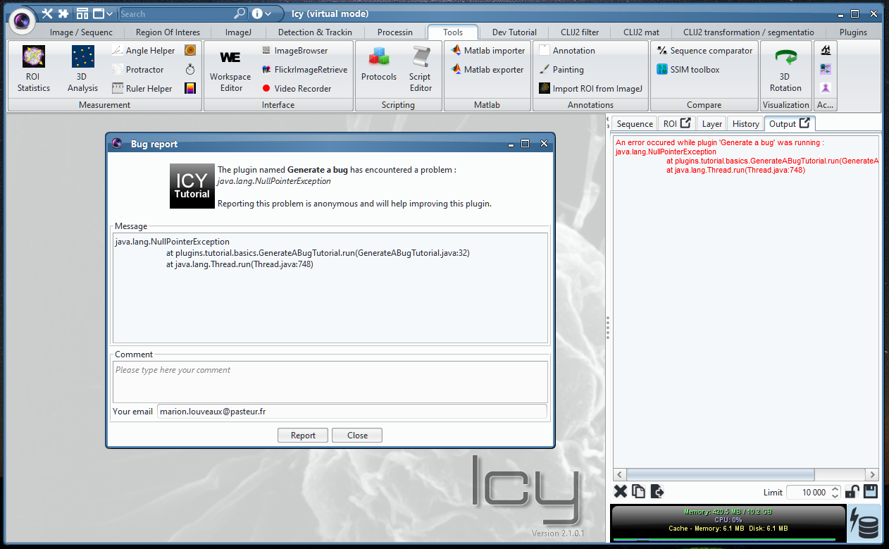 How to get help on the Icy software? | – Open Source Image Processing Software