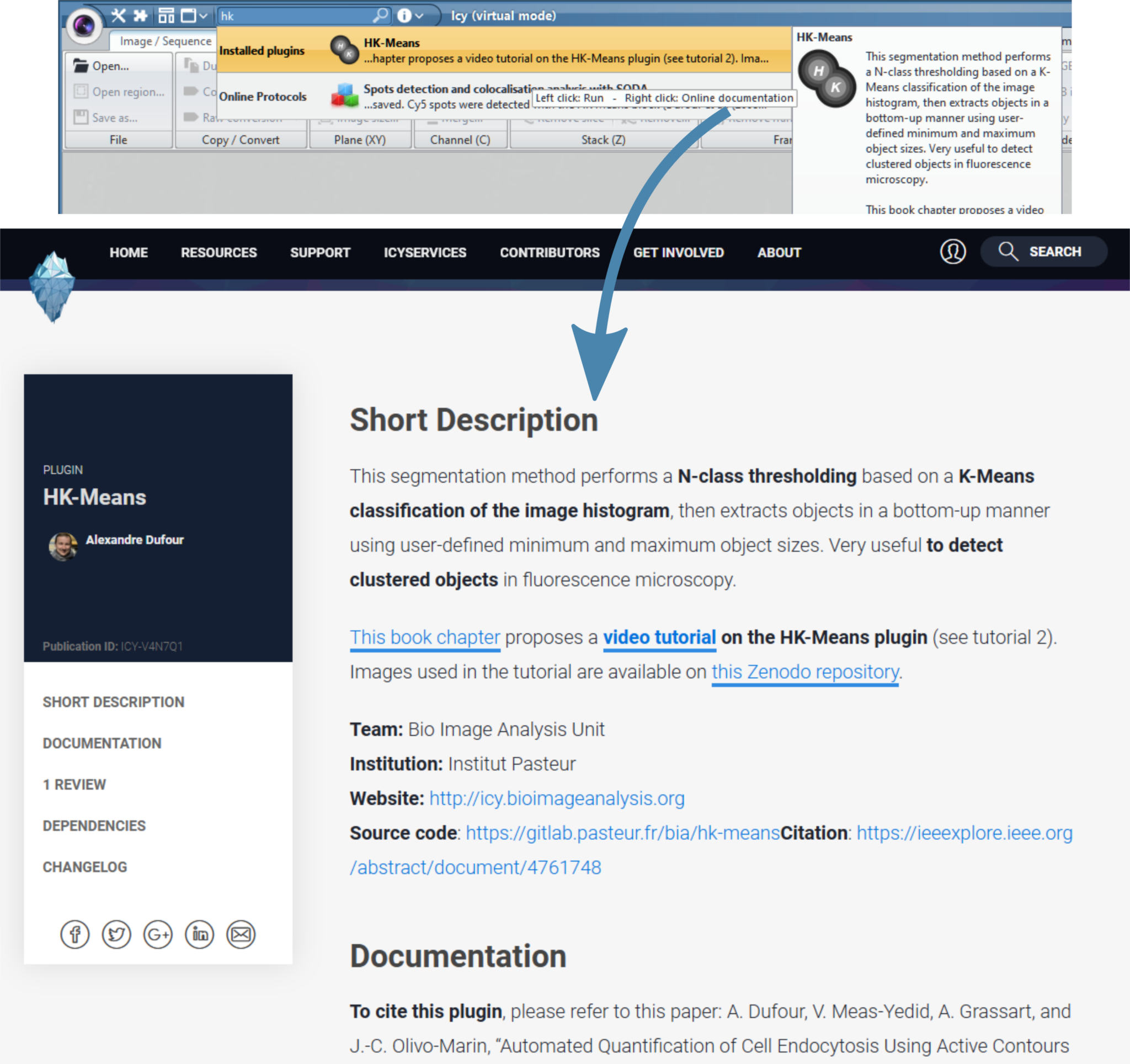 How to get help on the Icy software? | – Open Source Image Processing ...